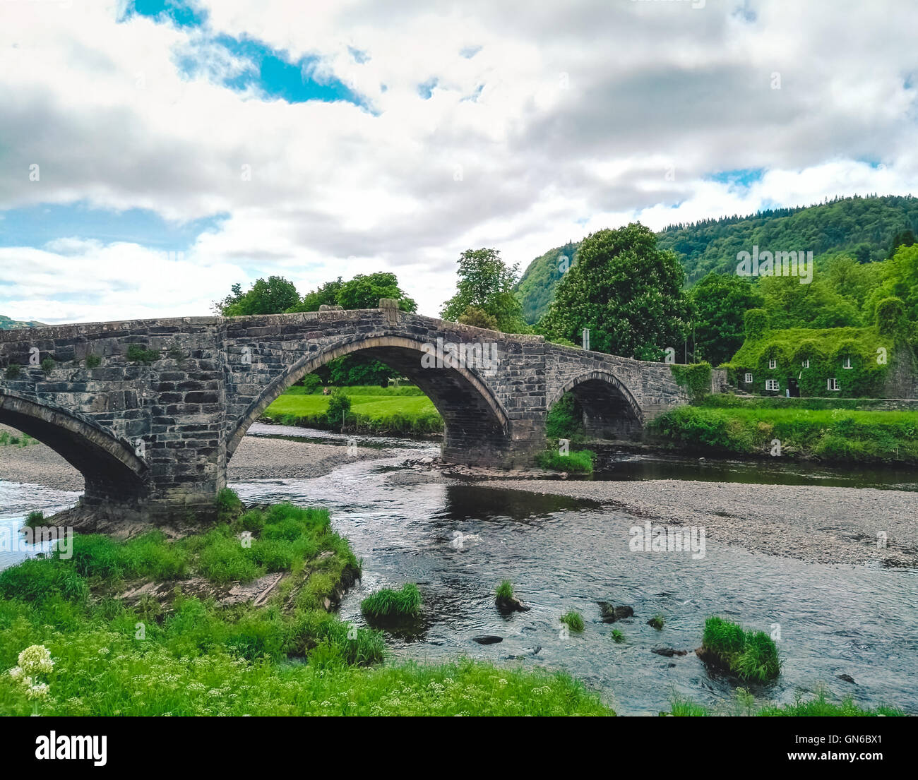 Llanrwst bridge north wales hi-res stock photography and images - Alamy