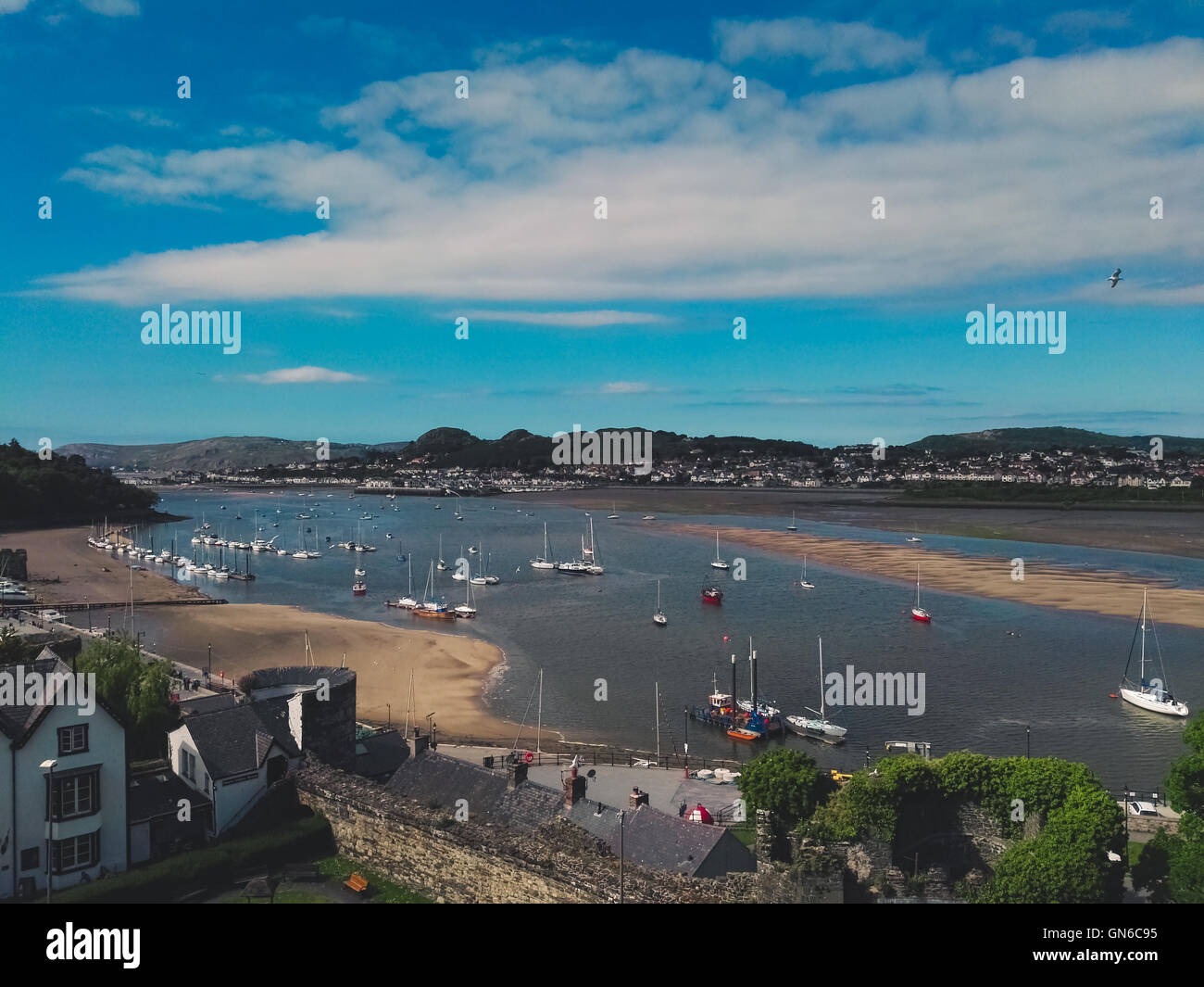 Conwy castle view hi-res stock photography and images - Alamy