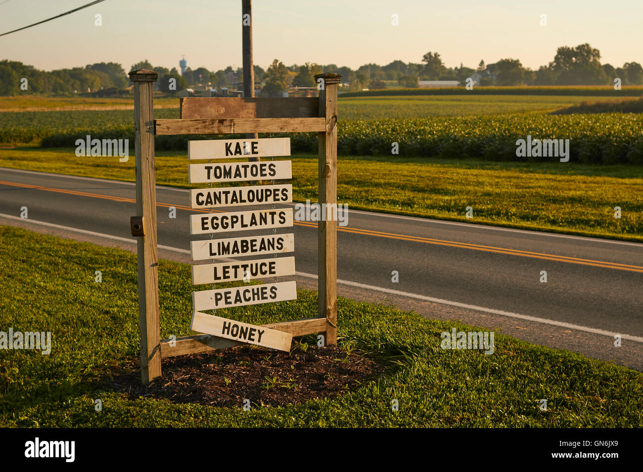 local roadside farm market, New Holland, Lancaster County, Pennsylvania ...