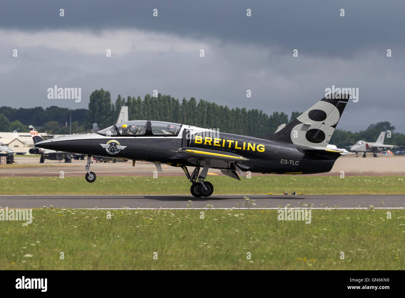 The Breitling Jet Team flying Aero L-39 Albatross Aircraft. The ...