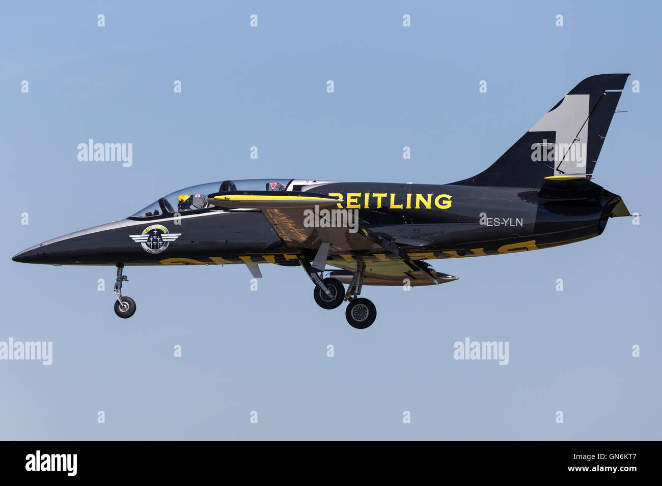 The Breitling Jet Team flying Aero L-39 Albatross Aircraft. The ...