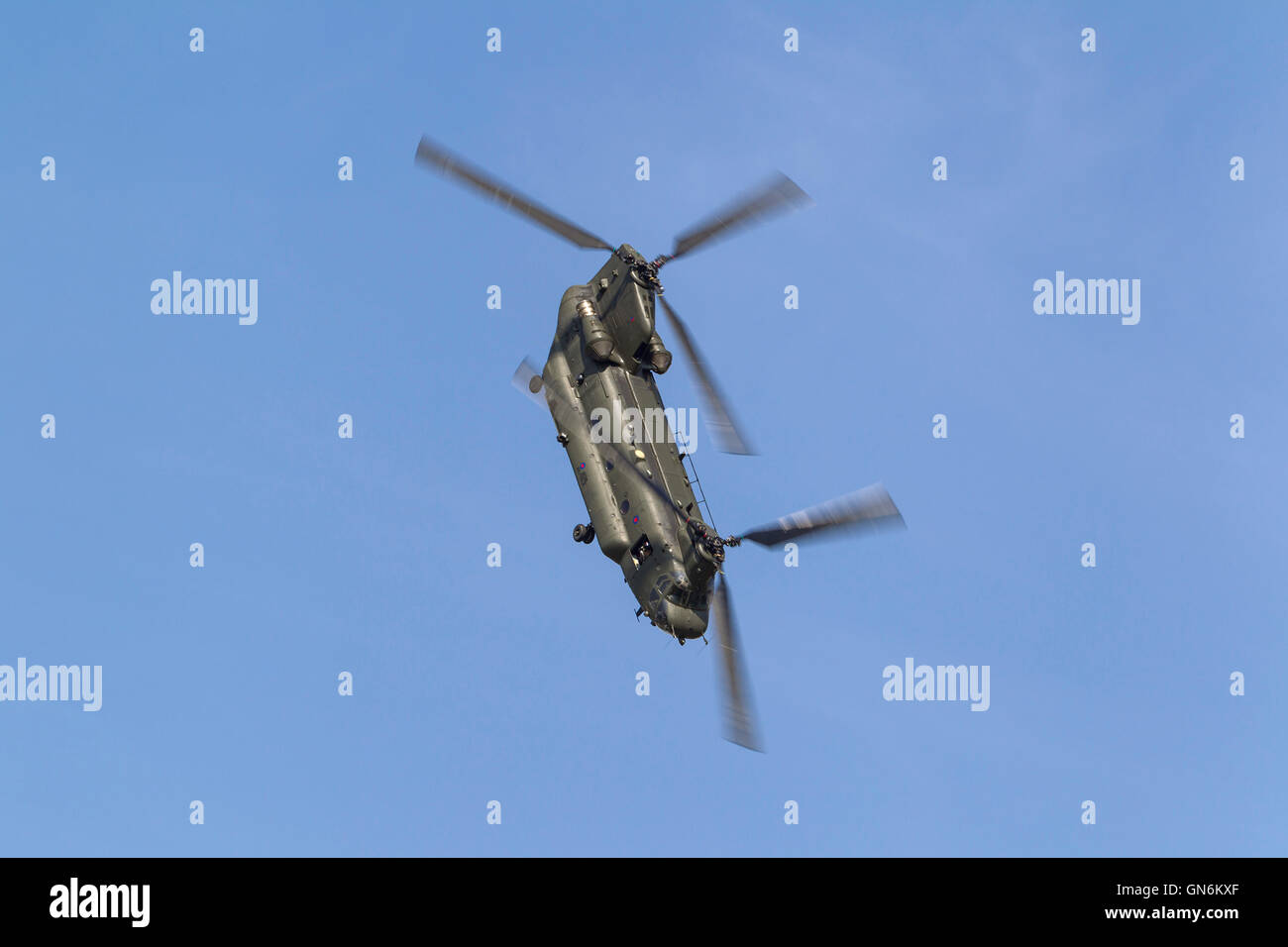 Royal Air Force (RAF) Boeing Chinook HC2 twin rotor heavy lift ...