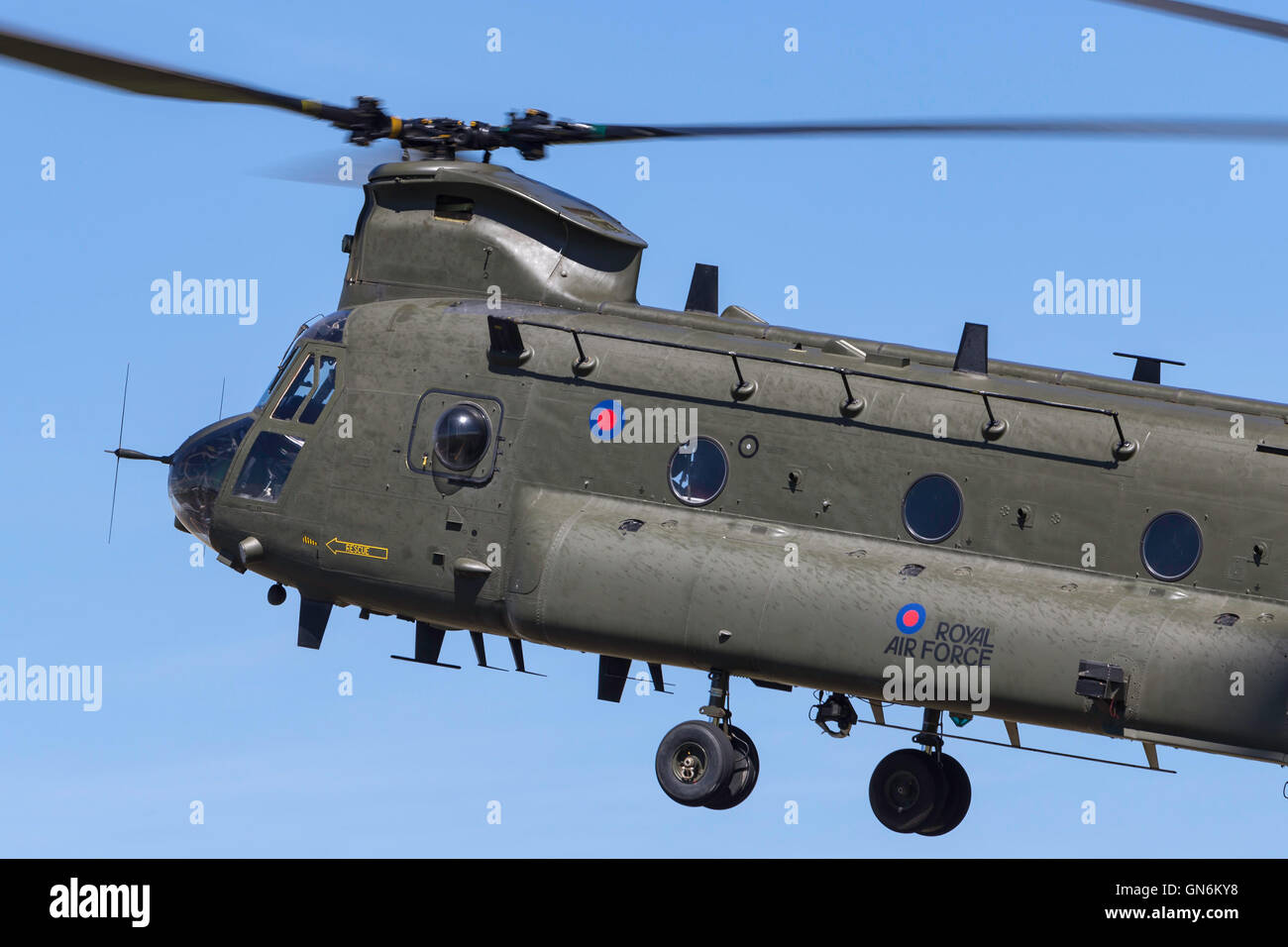 Royal Air Force (RAF) Boeing Chinook HC2 twin rotor heavy lift ...