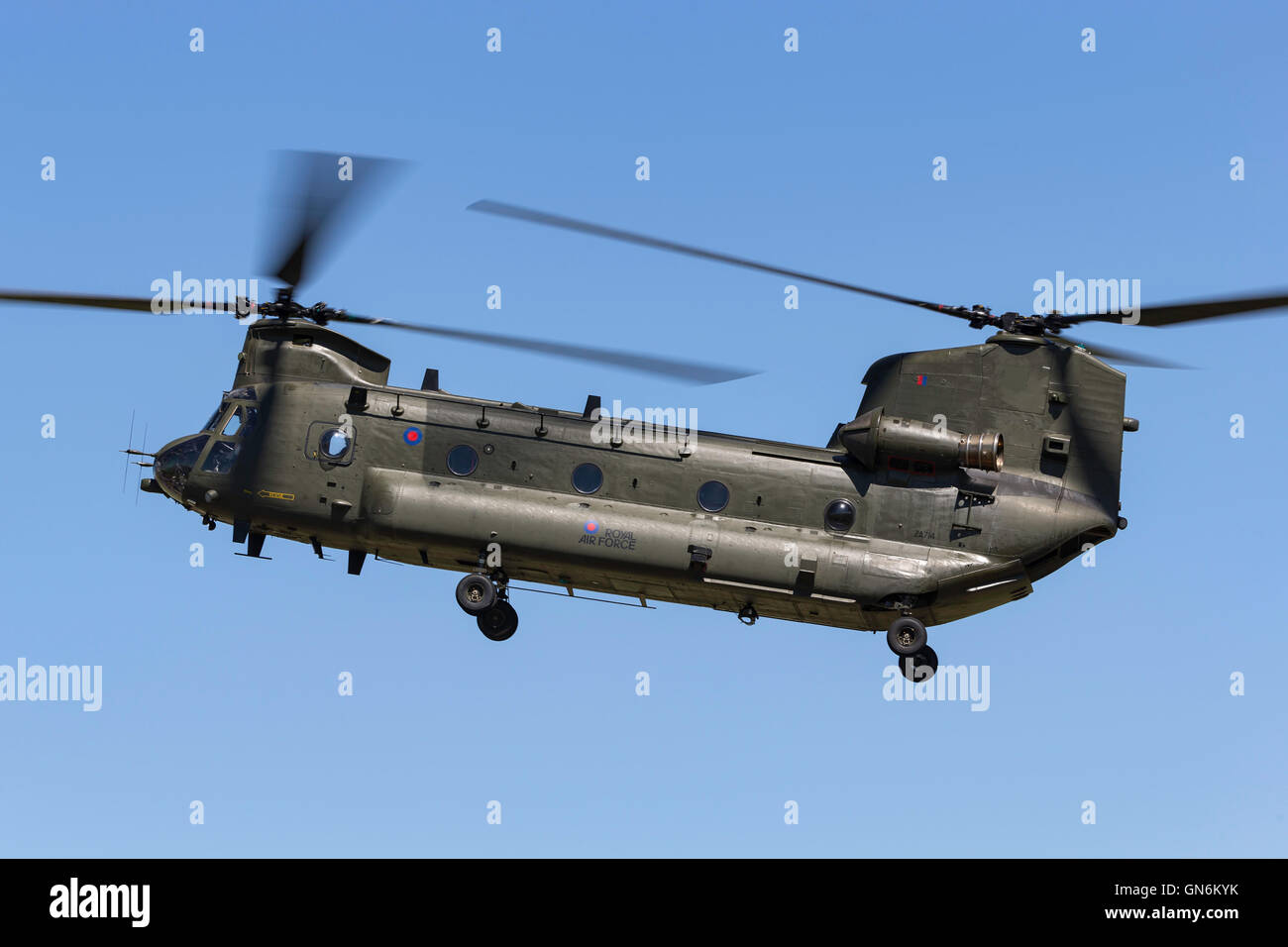 Royal Air Force (RAF) Boeing Chinook HC2 twin rotor heavy lift ...
