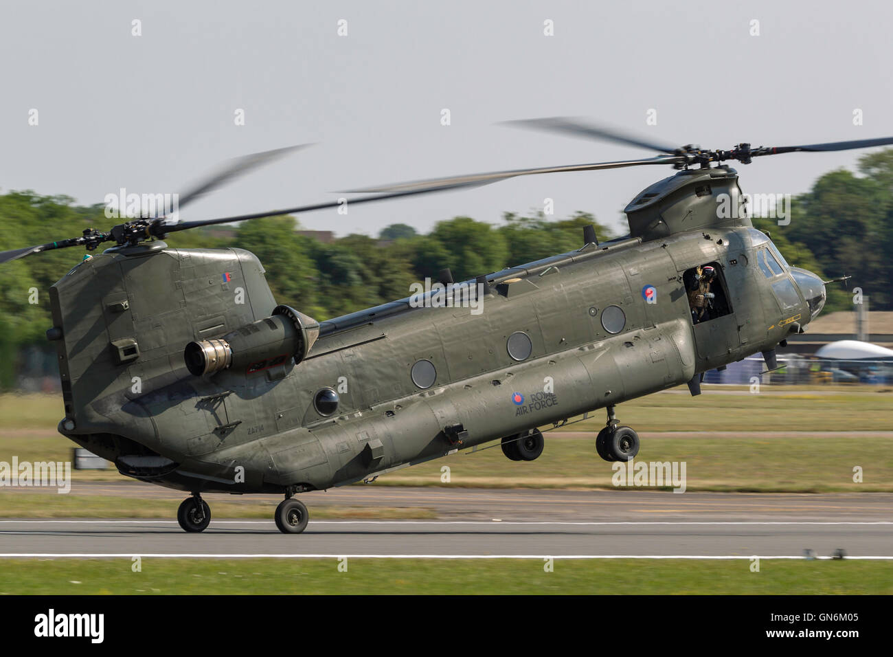 Royal Air Force (RAF) Boeing Chinook HC2 twin rotor heavy lift ...