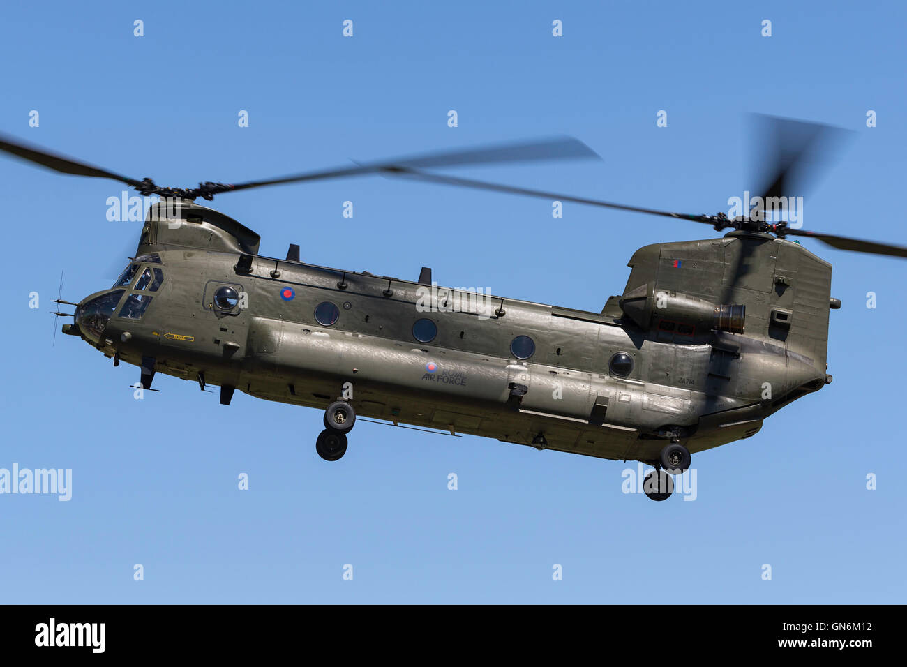 Royal Air Force (RAF) Boeing Chinook HC2 twin rotor heavy lift ...