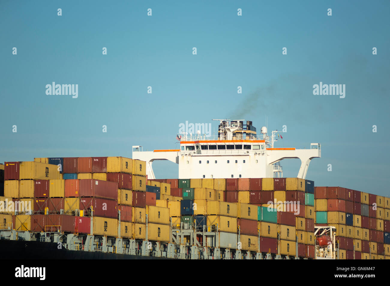 MAERSK LINE MSC BARBARA BREAK BULK CONTAINER CARGO SHIP SAVANNAH RIVER ...