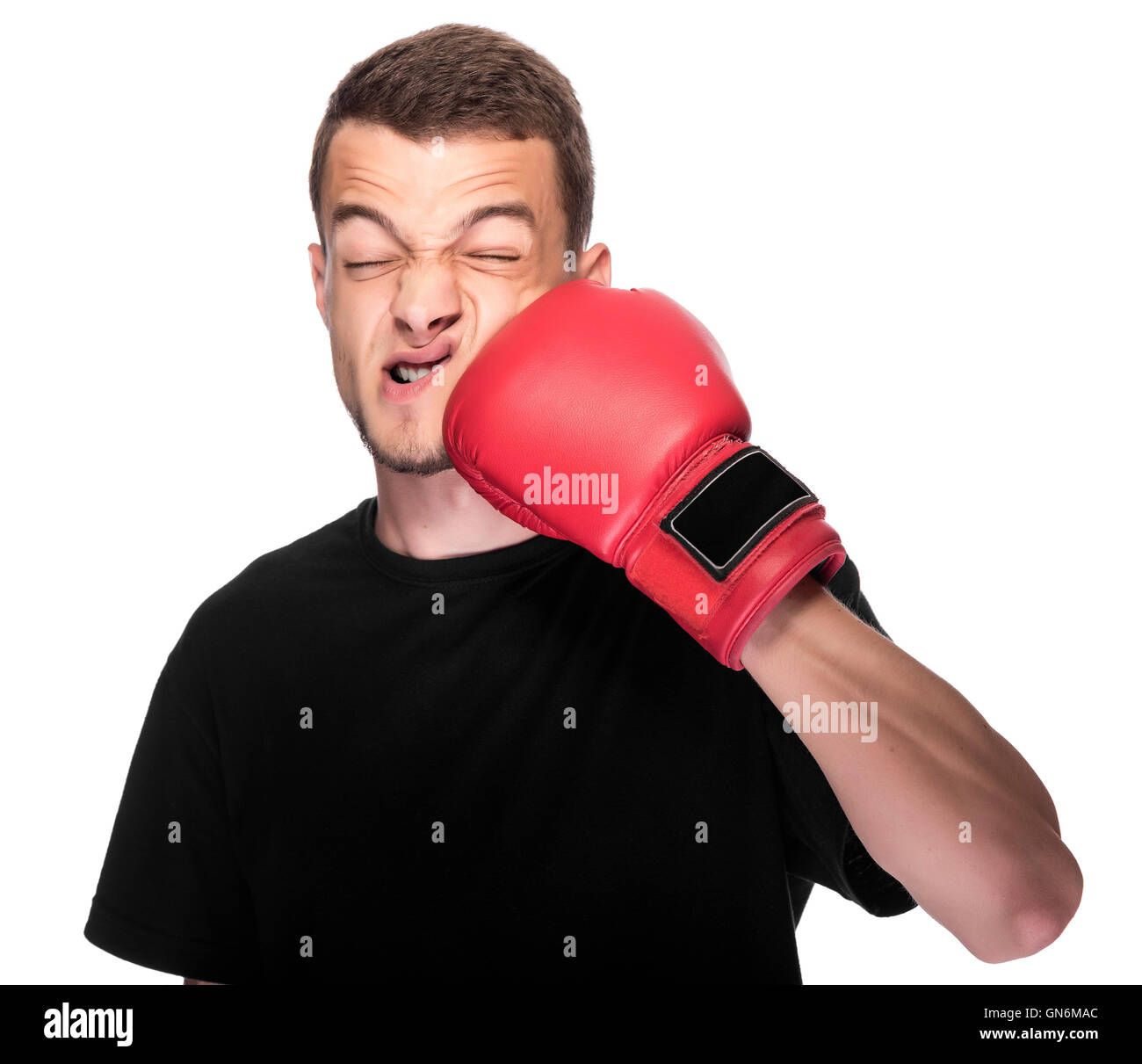 Young man gets hit hi-res stock photography and images - Alamy