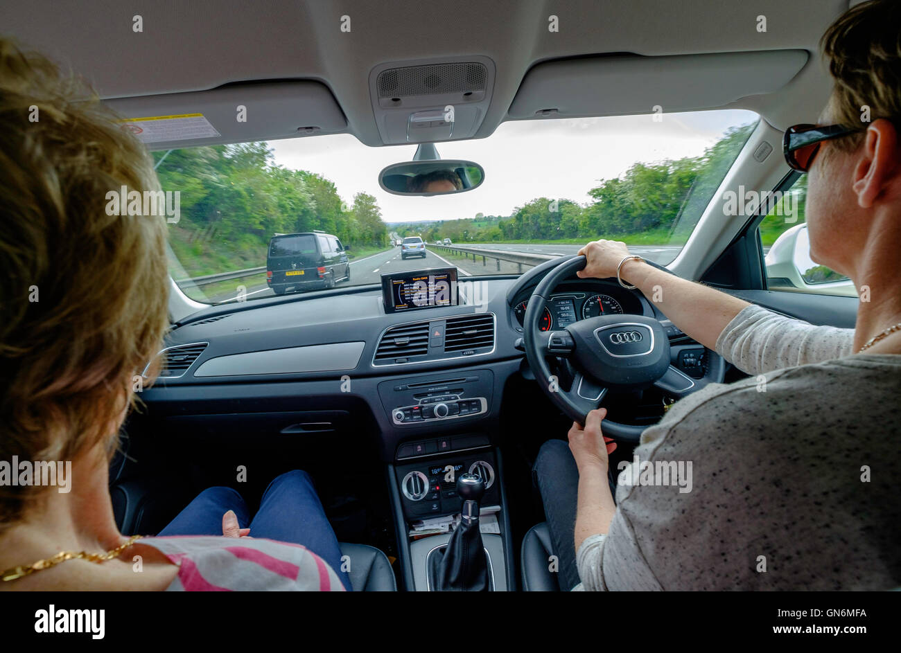 View from inside car Stock Photo - Alamy