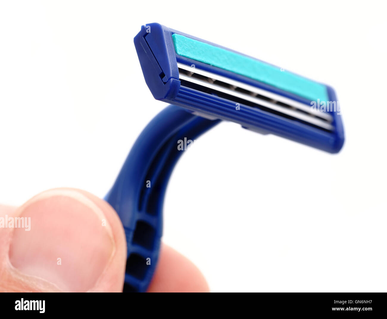 New disposable razor blade, on white background, isolated Stock Photo ...