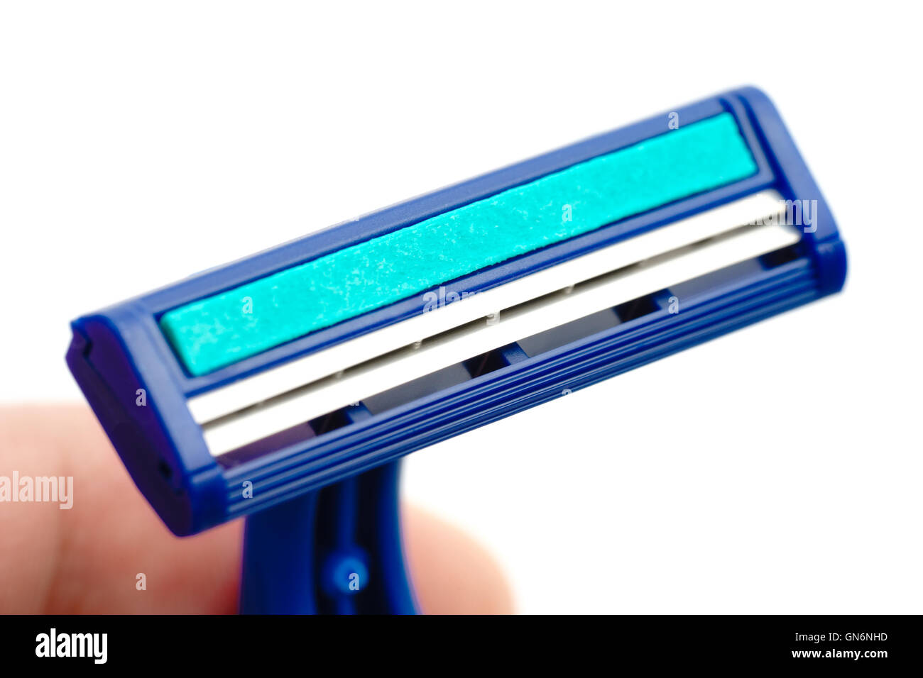 New disposable razor blade, on white background, isolated Stock Photo ...