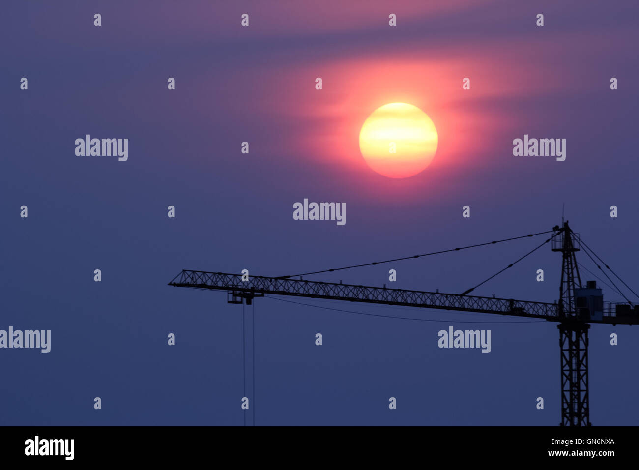Crane shadow hi-res stock photography and images - Alamy