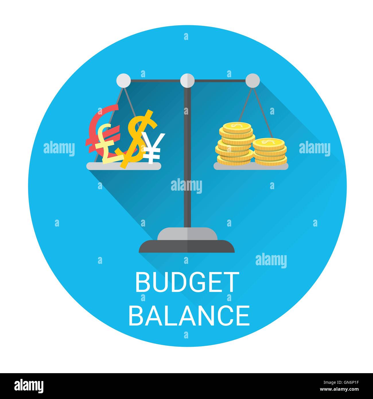 Budget Balance Scale Business Economy Icon Stock Vector Image & Art - Alamy