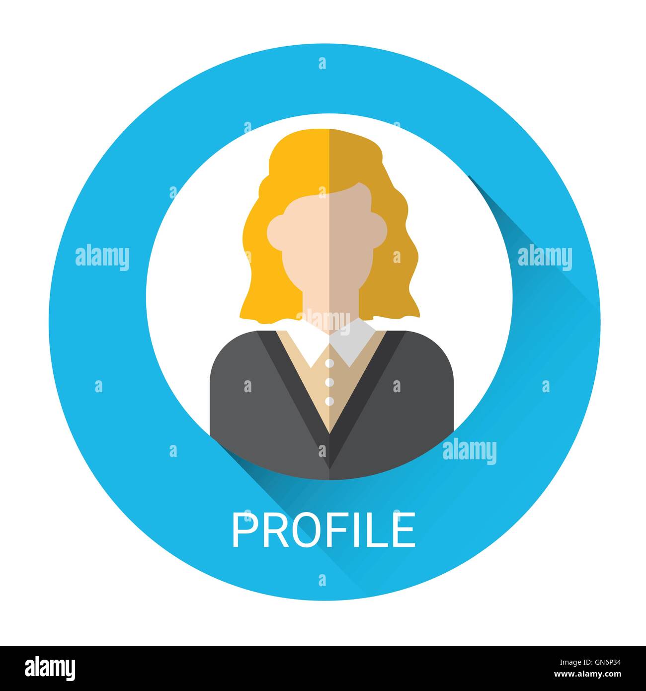 Business Woman Profile Icon Stock Vector Image & Art - Alamy