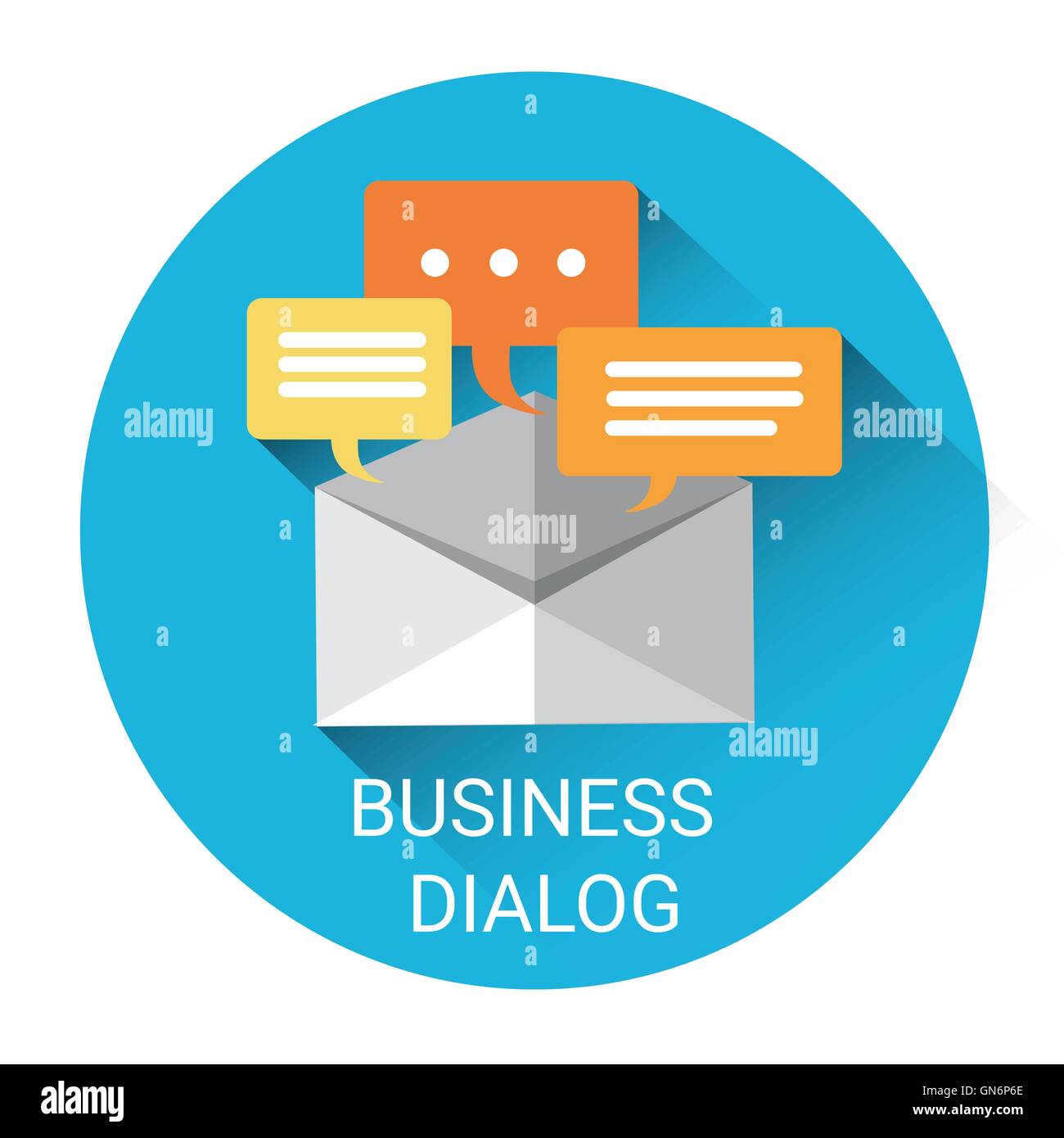 Dialog Mail Communication Business Icon Stock Vector Image & Art - Alamy