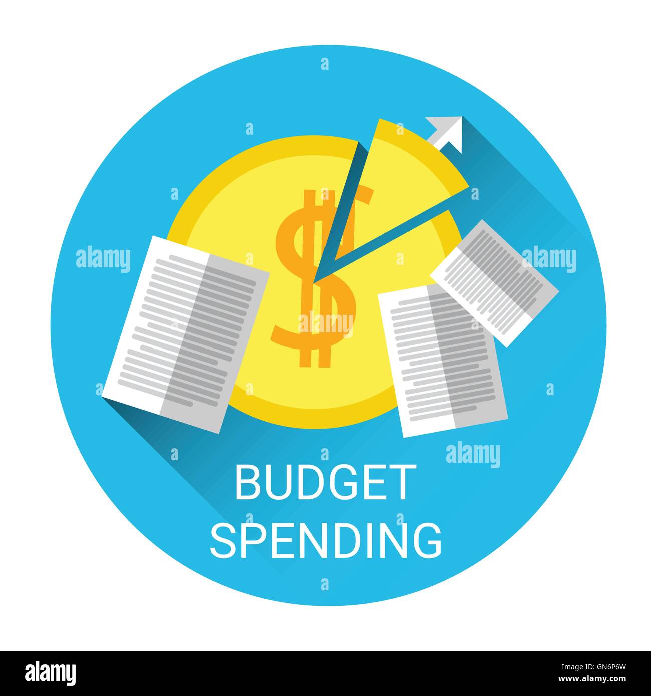 Budget Spending Financial Business Icon Stock Vector Image & Art - Alamy