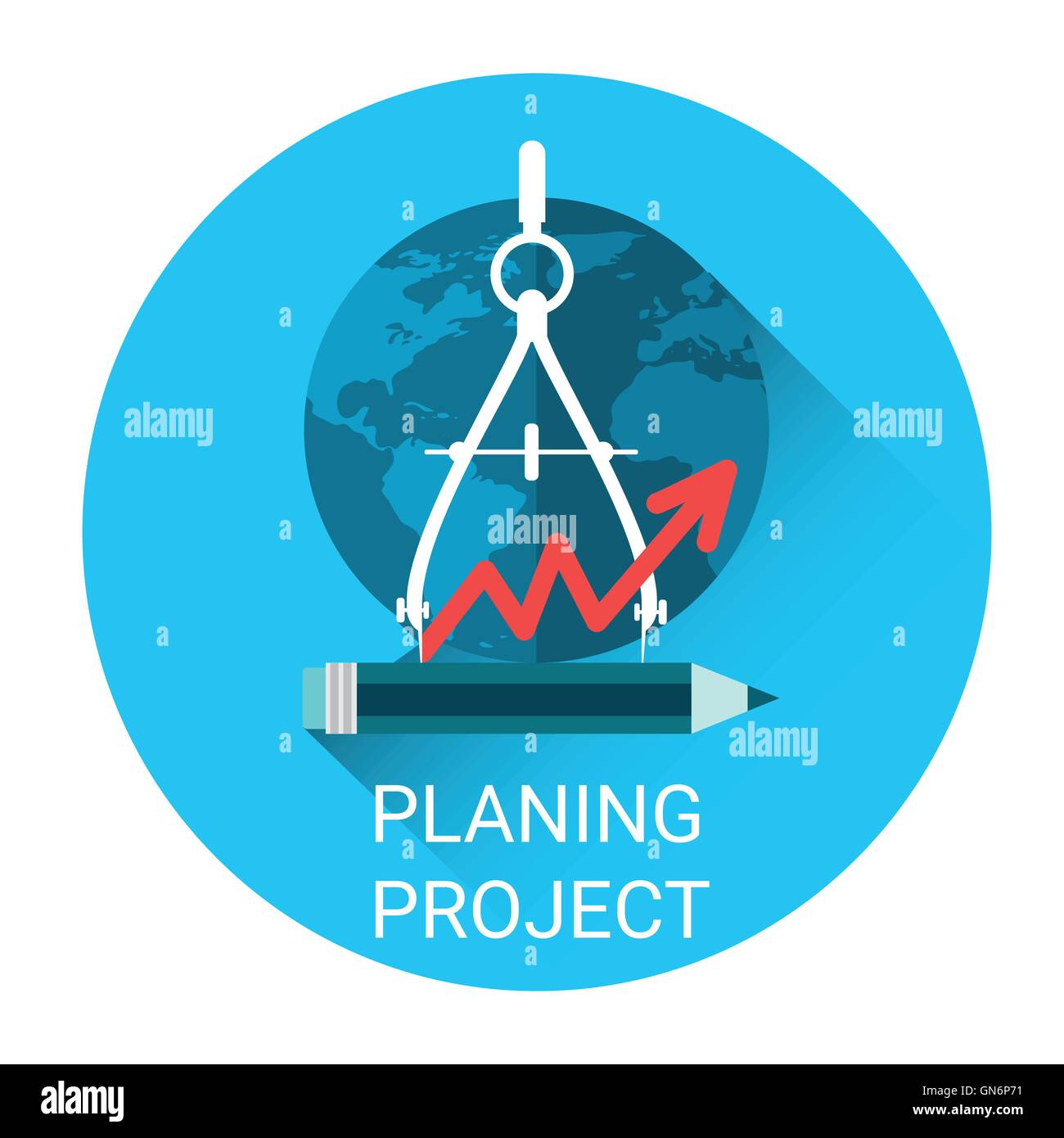 Planning Project Strategy Business Icon Stock Vector Image & Art - Alamy