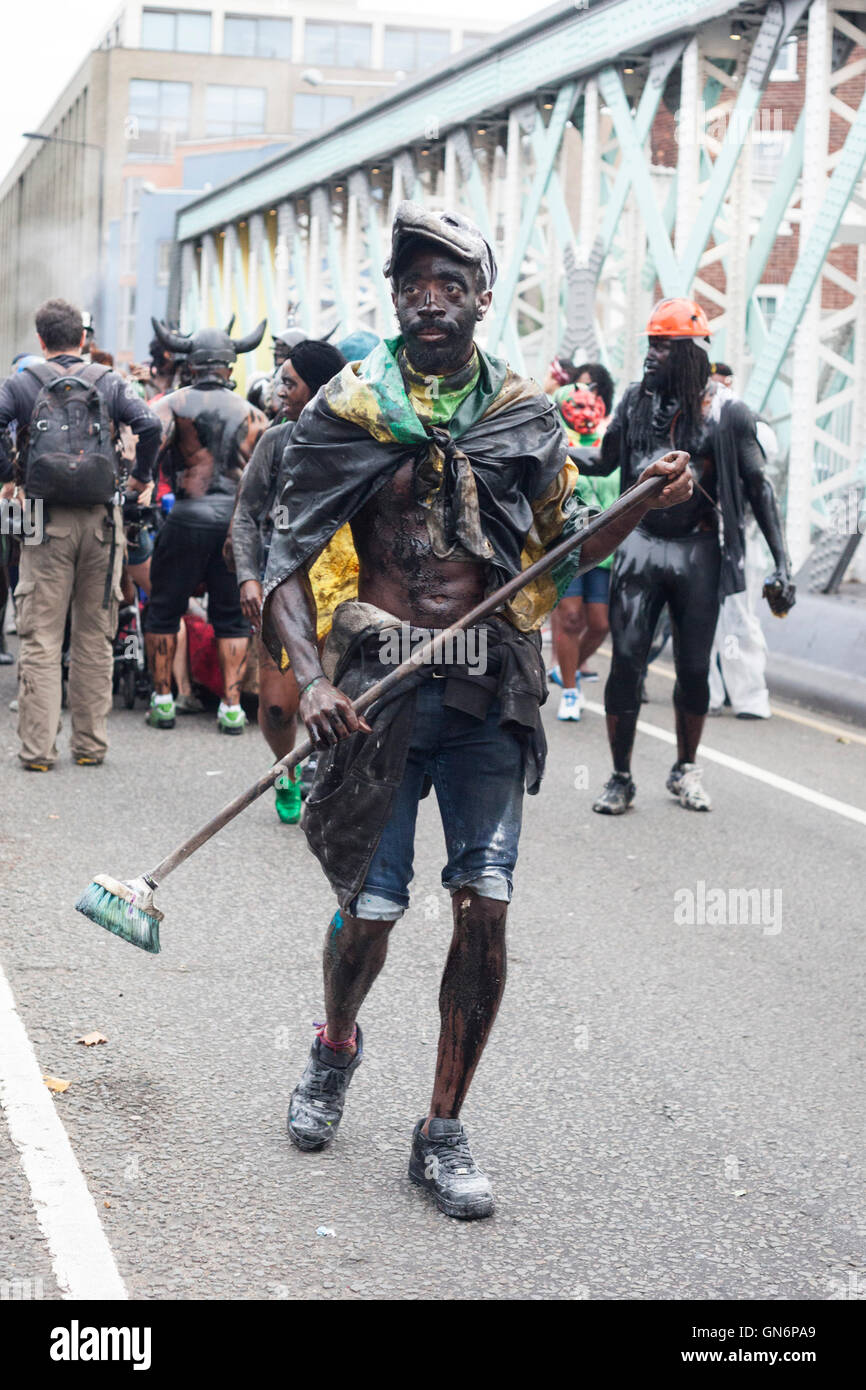 London, UK. 28 August 2016. The traditional early morning Jouvert ...