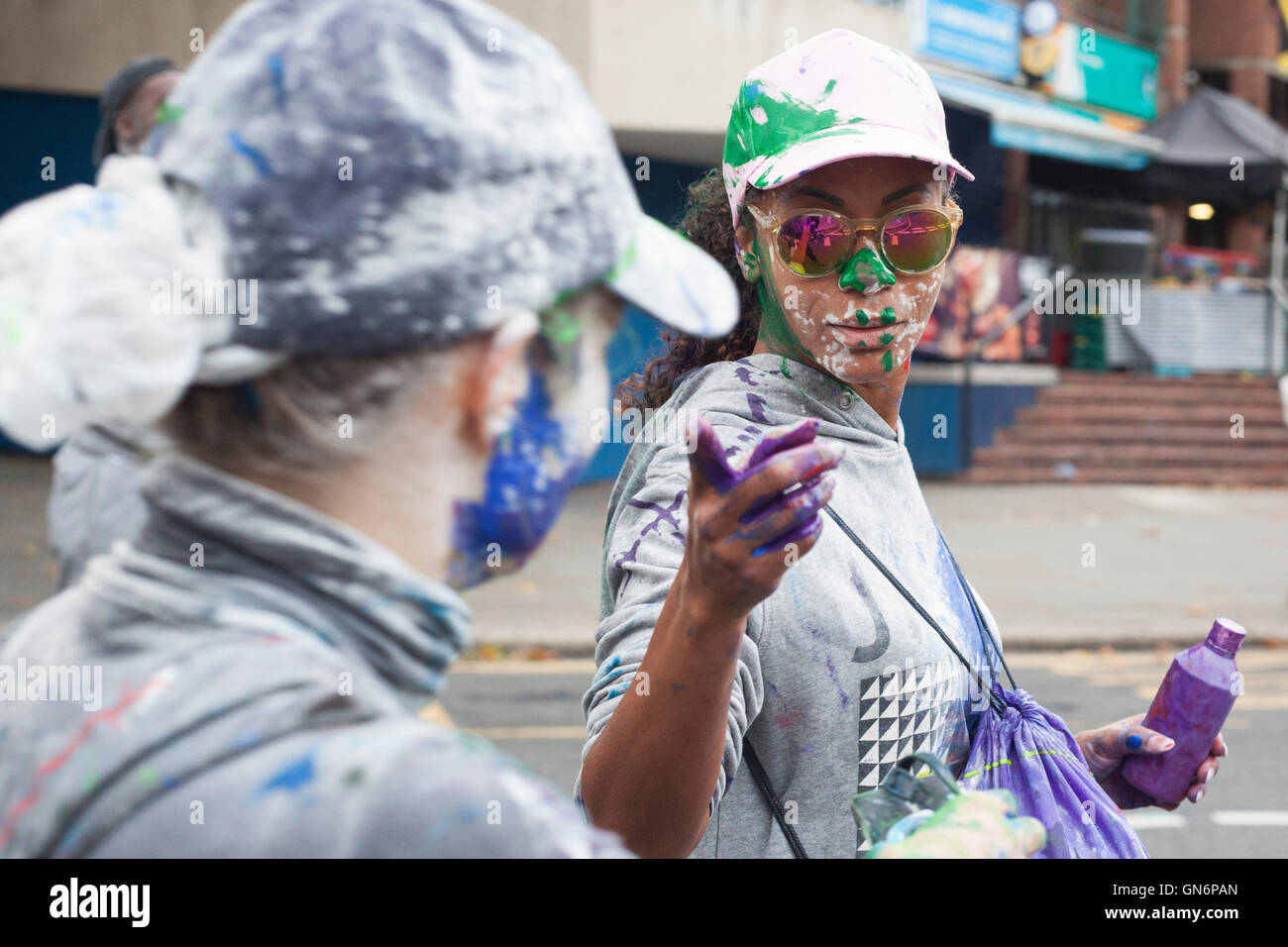 London, UK. 28 August 2016. The traditional early morning Jouvert ...