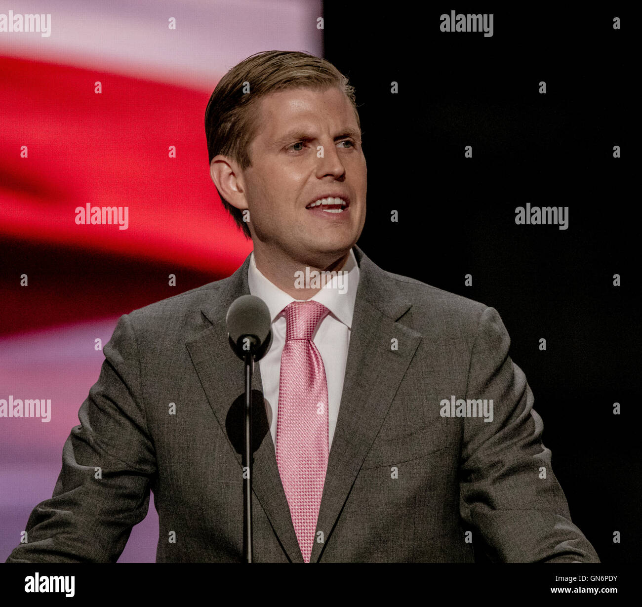 Cleveland, Ohio, USA, 20th July, 2016 Eric Trump addresses the ...