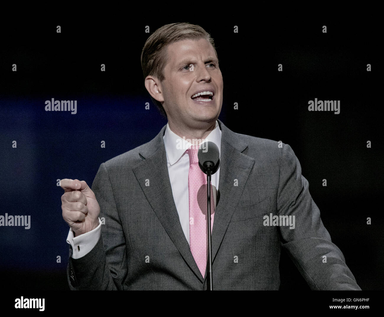 Cleveland, Ohio, USA, 20th July, 2016 Eric Trump addresses the ...