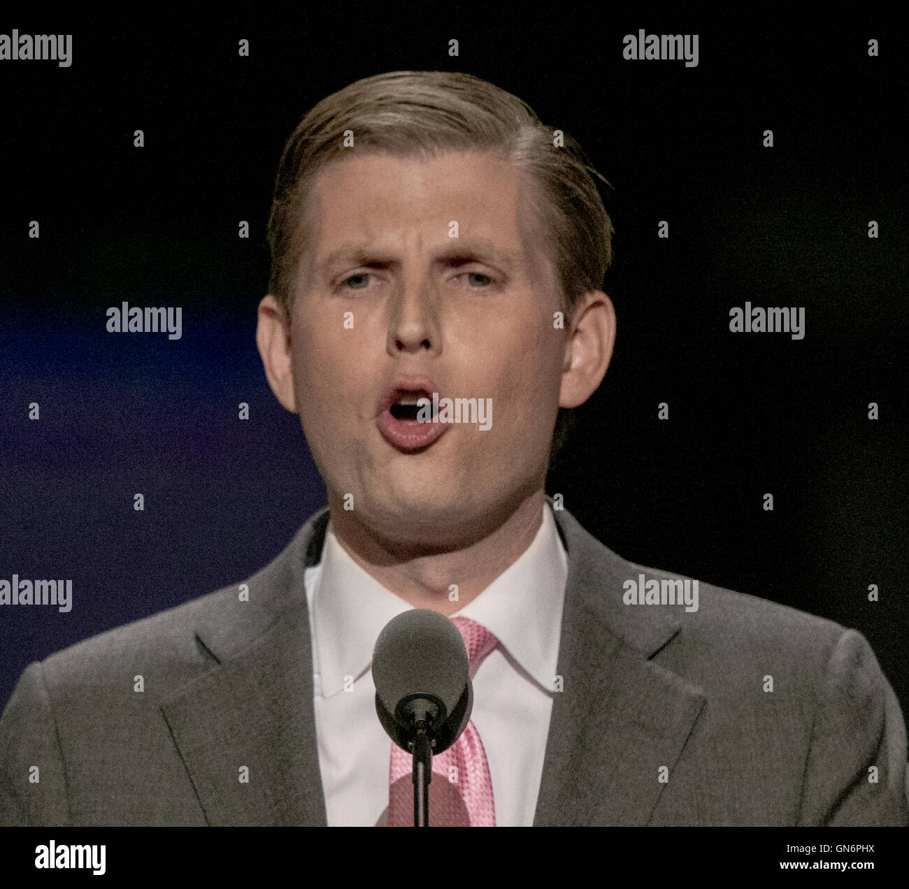 Cleveland, Ohio, USA, 20th July, 2016 Eric Trump addresses the ...