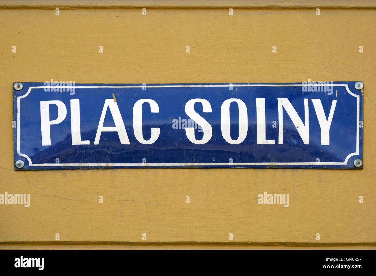 City sign poland hi-res stock photography and images - Alamy