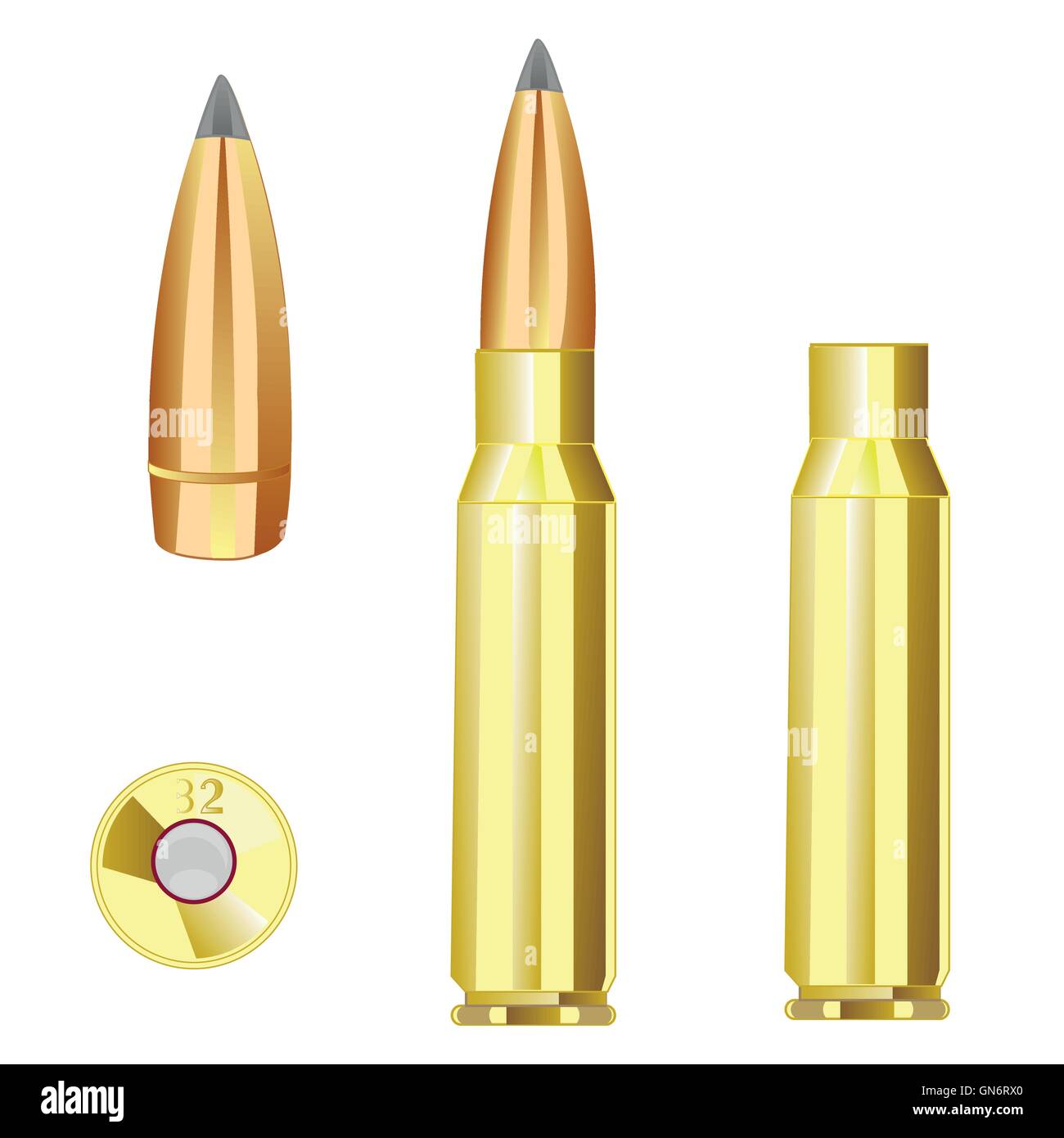 Bullet case Stock Vector Images - Alamy