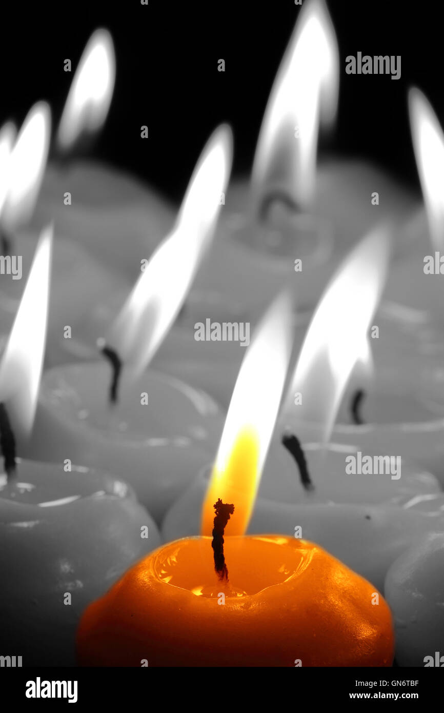 Group of floating candles hi-res stock photography and images - Alamy