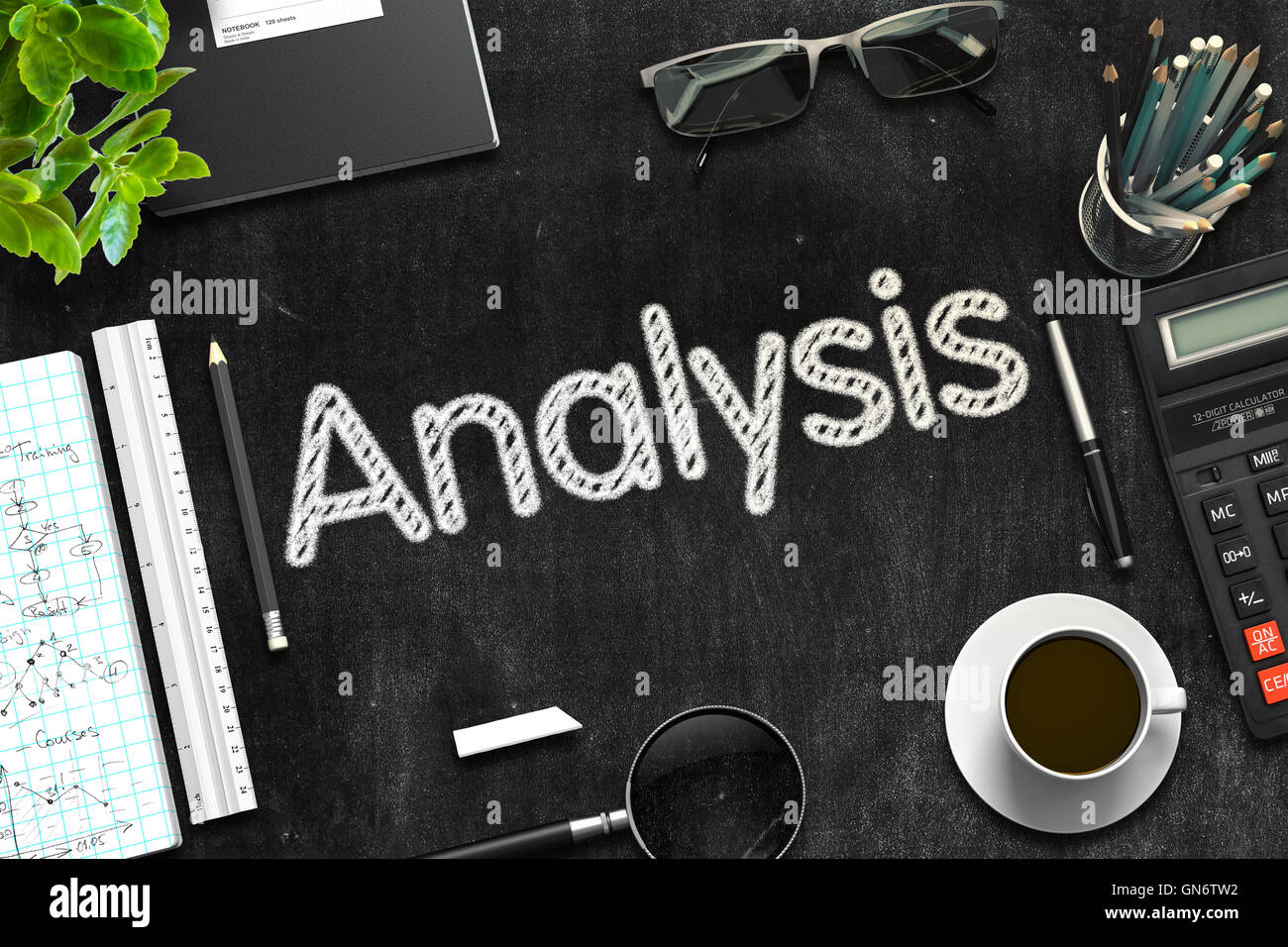 Analysis Handwritten on Black Chalkboard. 3D Rendering Stock Photo - Alamy