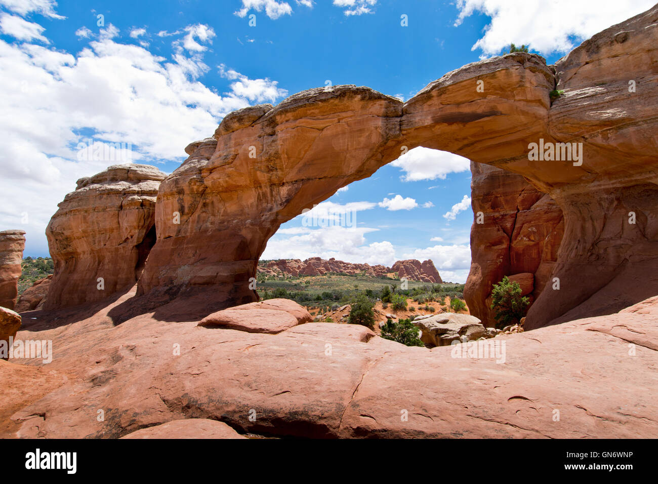 Broken Arch in Arches National Park, Utah; USA Stock Photo - Alamy