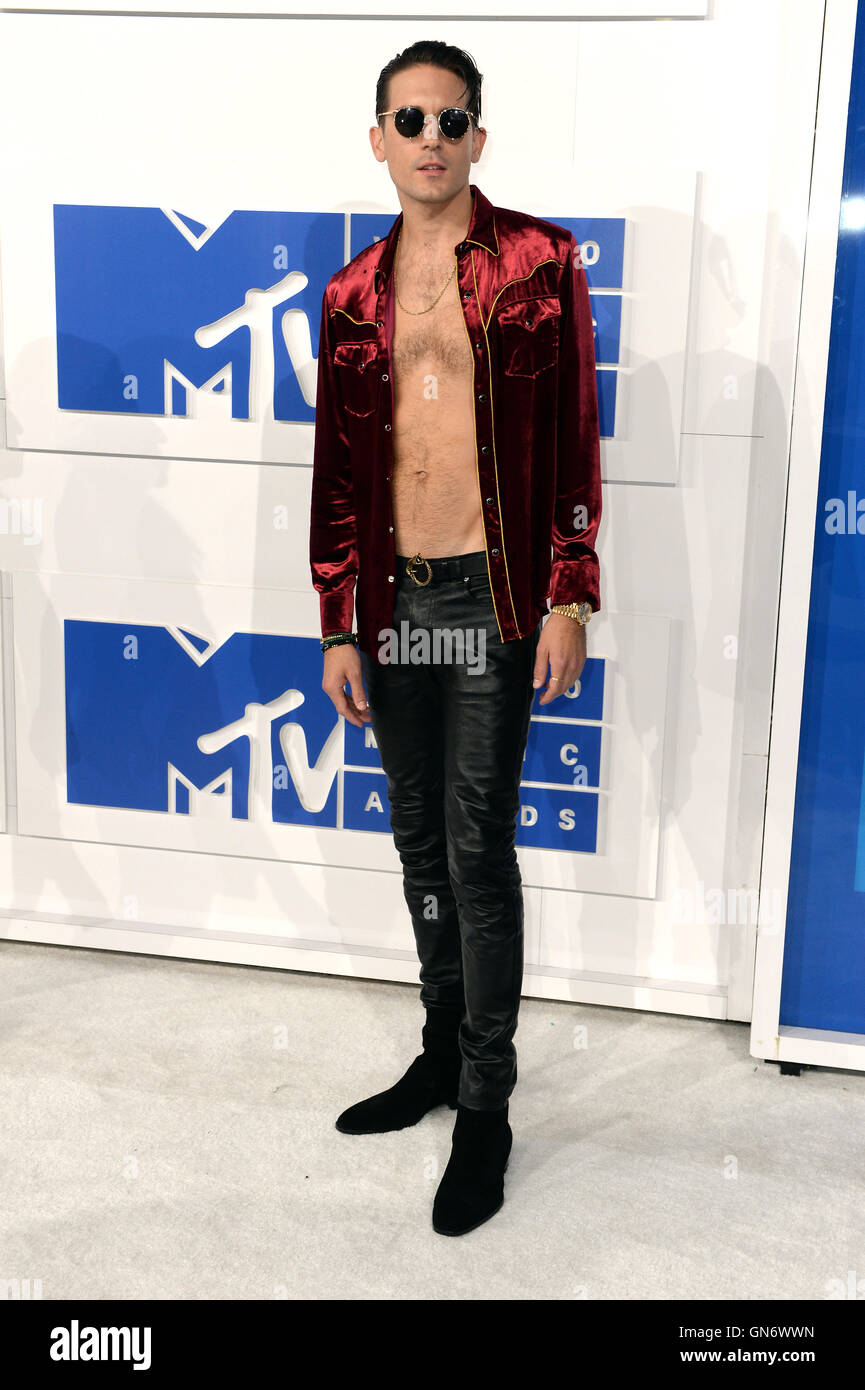 G-Eazy arriving at the MTV Video Music Awards 2016, Madison Square ...