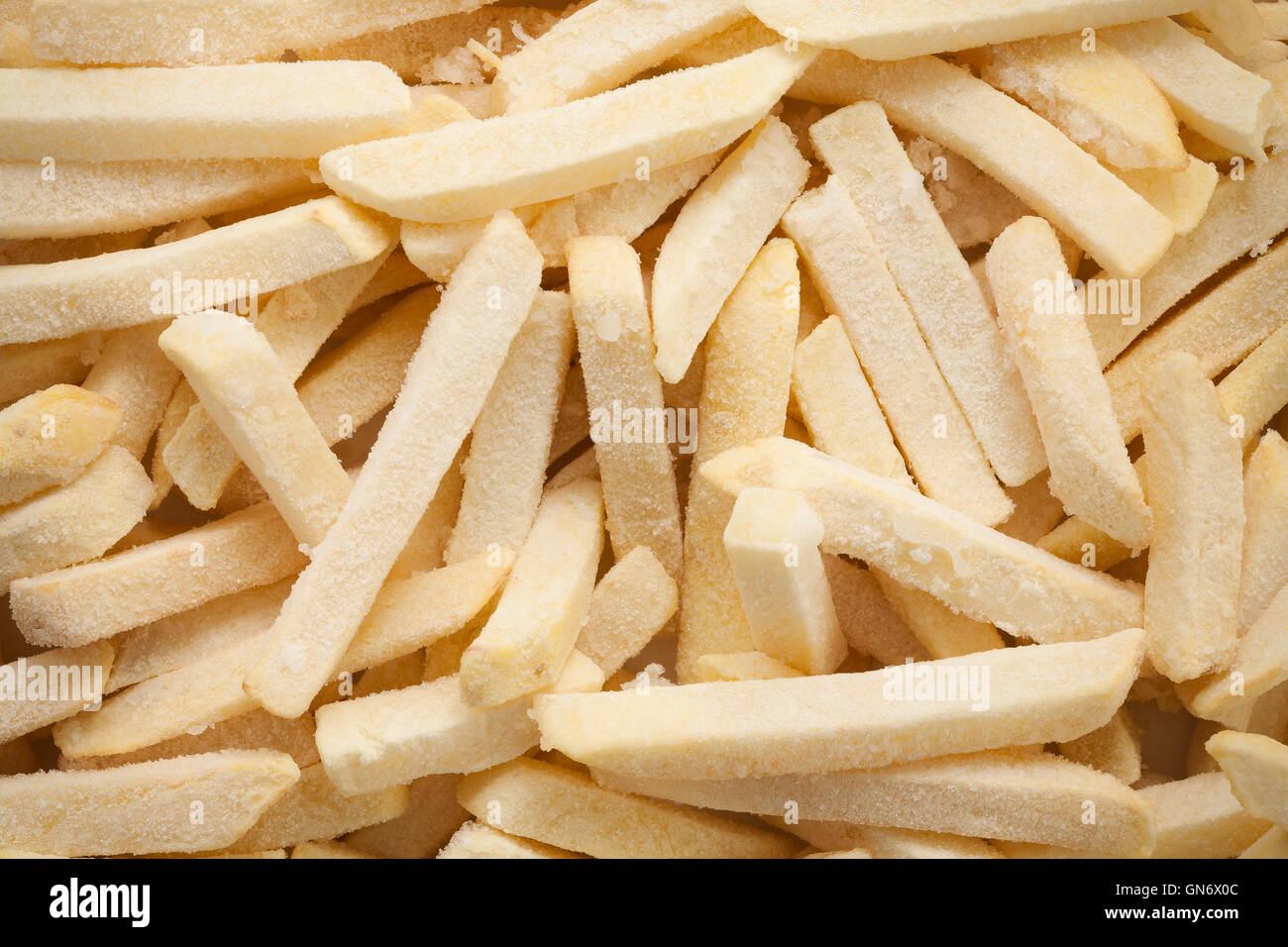 freeze fries french close up flat lay still life junk fastfood Stock ...