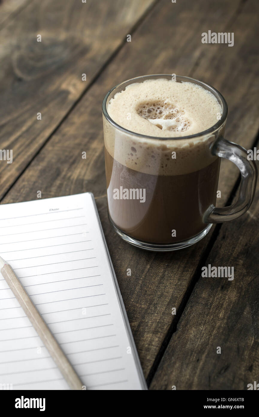 instant coffee on desk, close up Stock Photo - Alamy