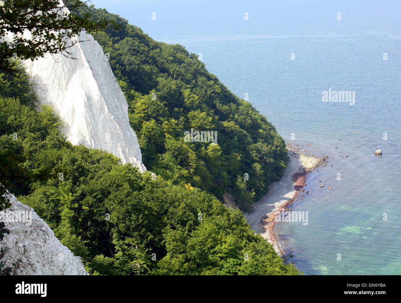 High chalk cliff. Reagen Stock Photo - Alamy