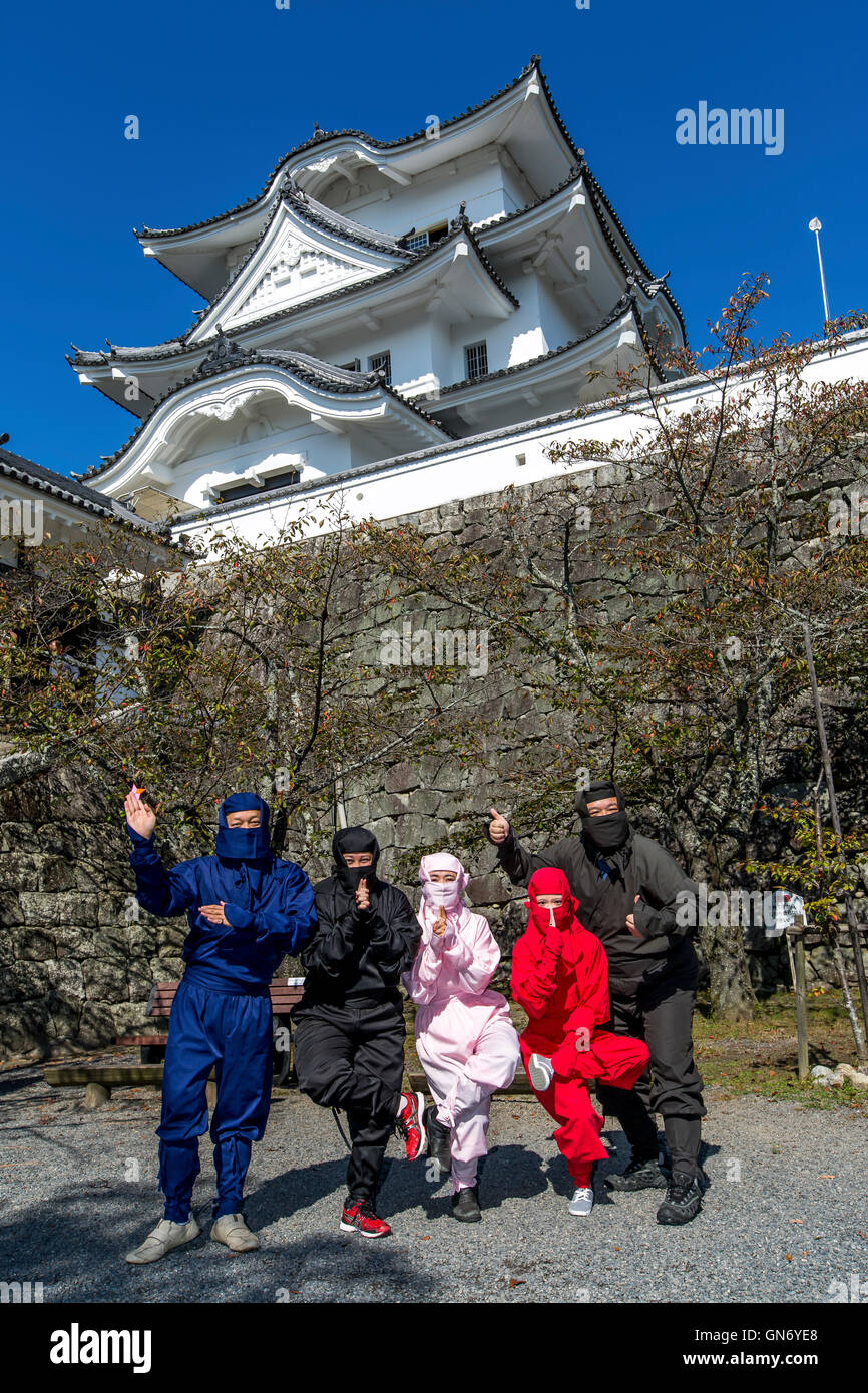 Ninjas and Iga Ueno Castle, Iga, Japan Stock Photo - Alamy