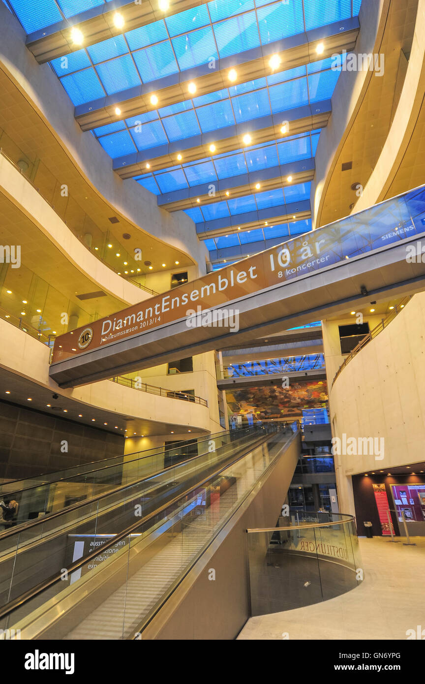 Interior of Danish Royal Library, Copenhagen, Denmark Stock Photo - Alamy