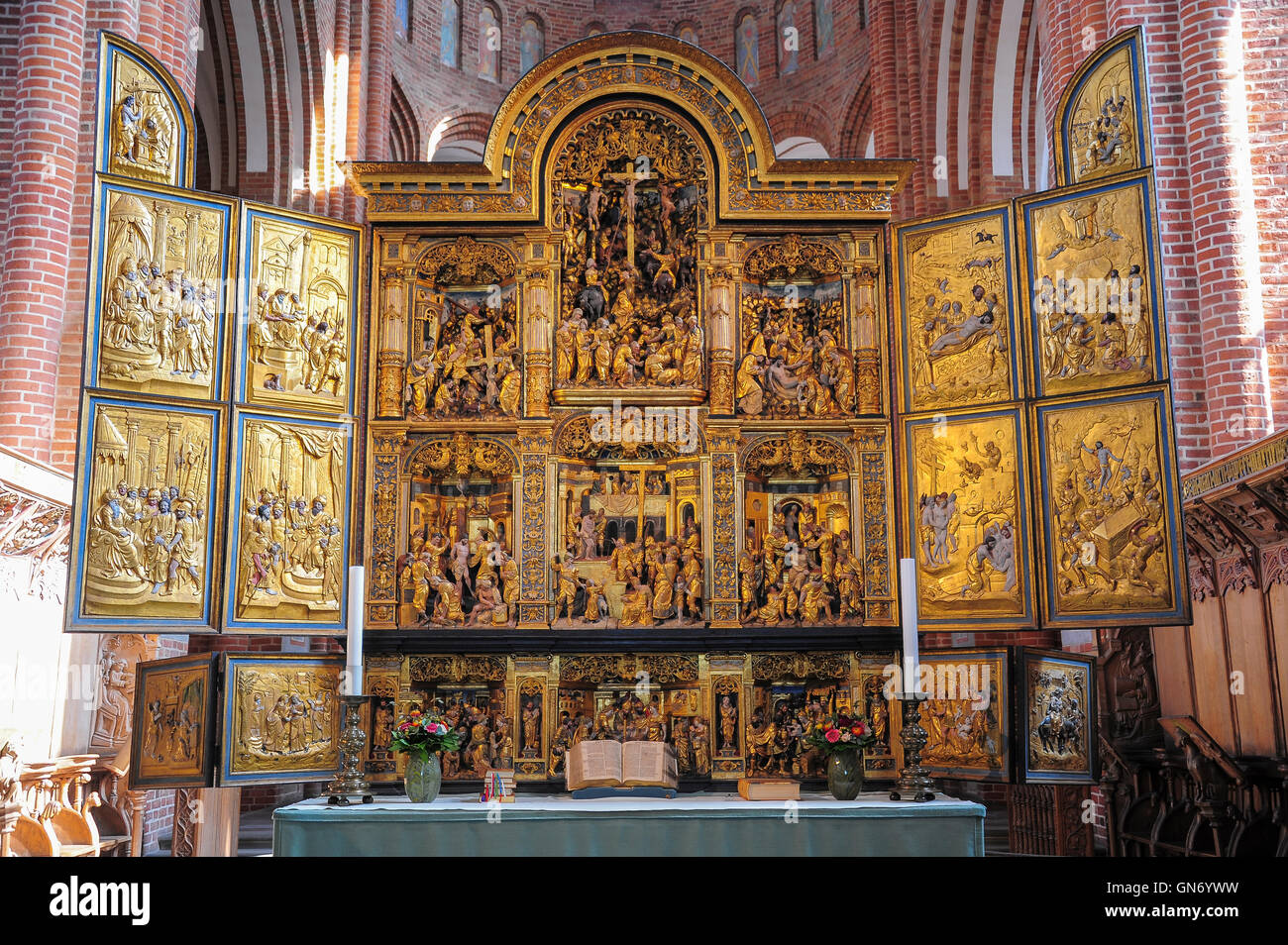 Altar of Roskilde Cathedral, Copenhagen, Denmark Stock Photo - Alamy