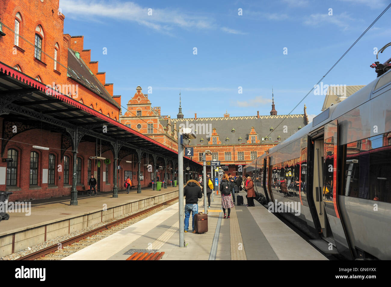 Helsingor Station, Helsingor, Denmark Stock Photo - Alamy