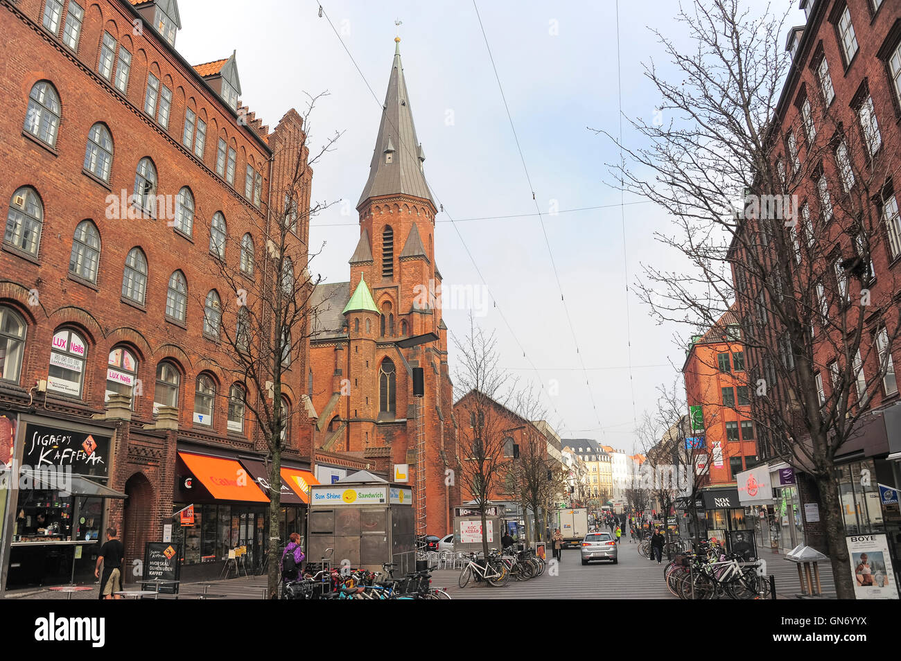 Street View of Aarhus, Denmark Stock Photo - Alamy