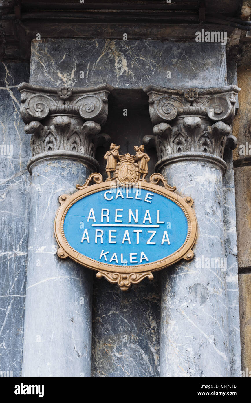 Sign in basque hi-res stock photography and images - Alamy