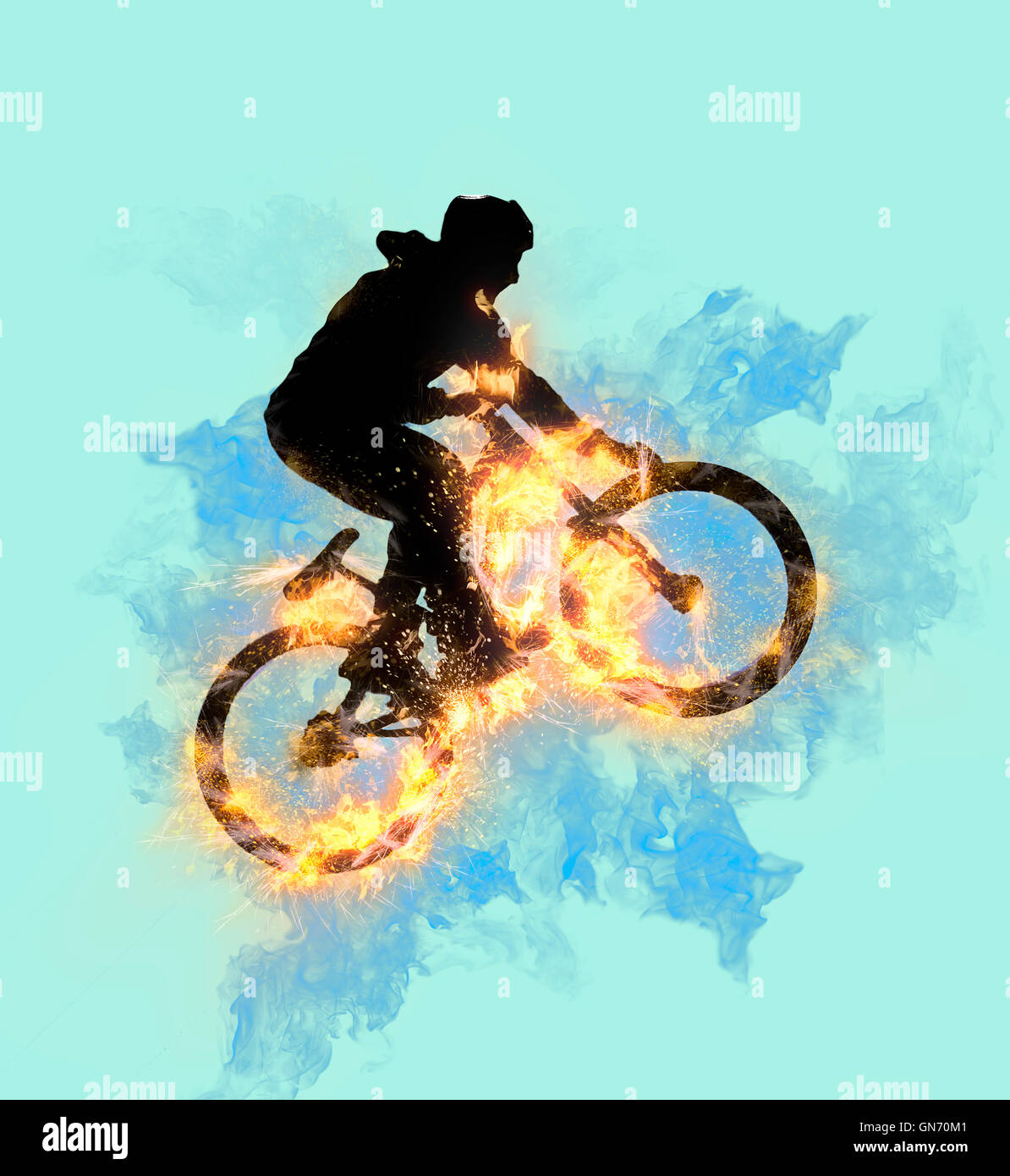 Burning man stunt hi-res stock photography and images - Alamy