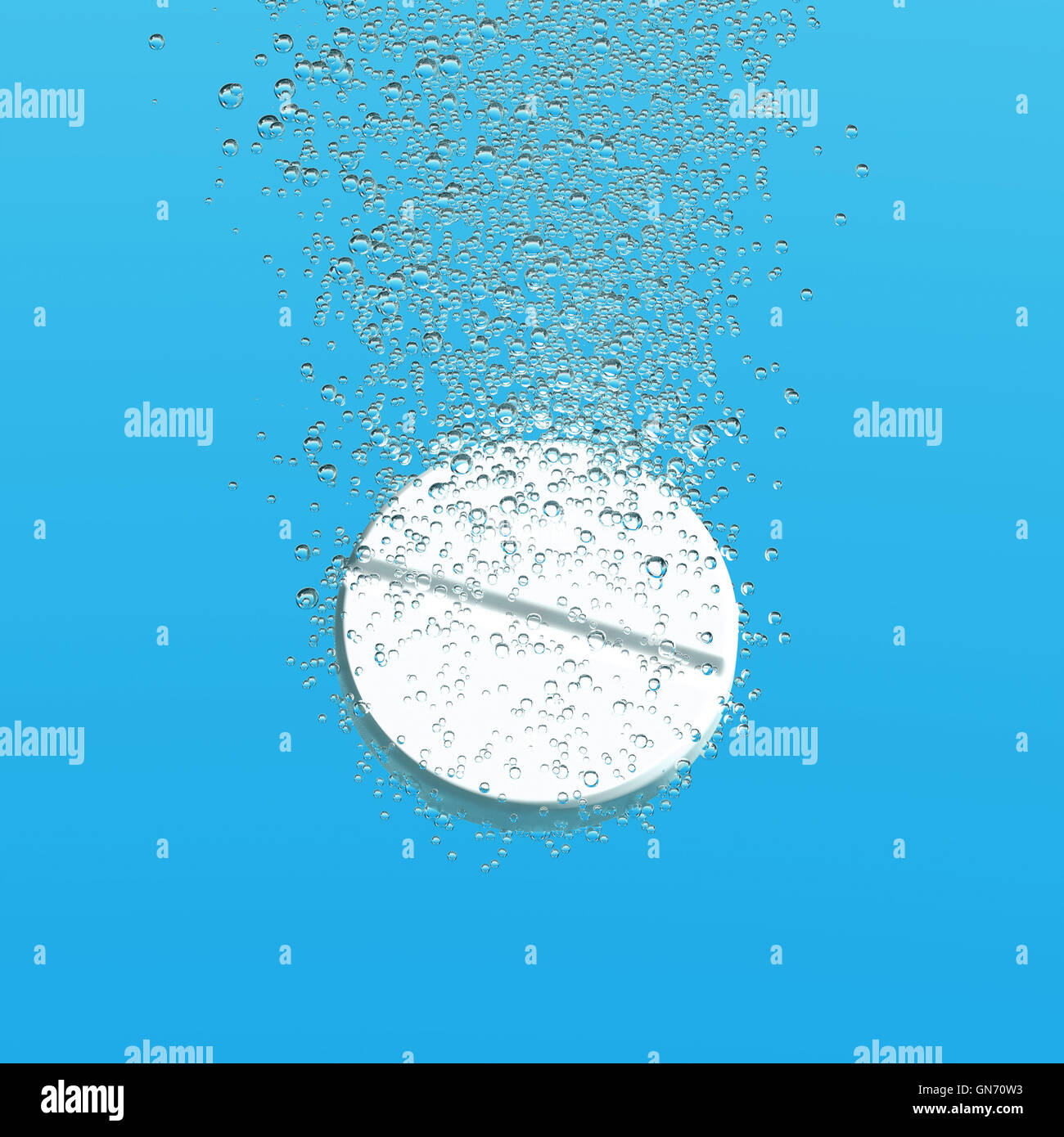 Effervescent tablet in water bubbles hi-res stock photography and ...