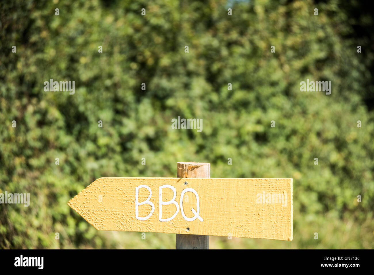A BBQ sign Stock Photo - Alamy