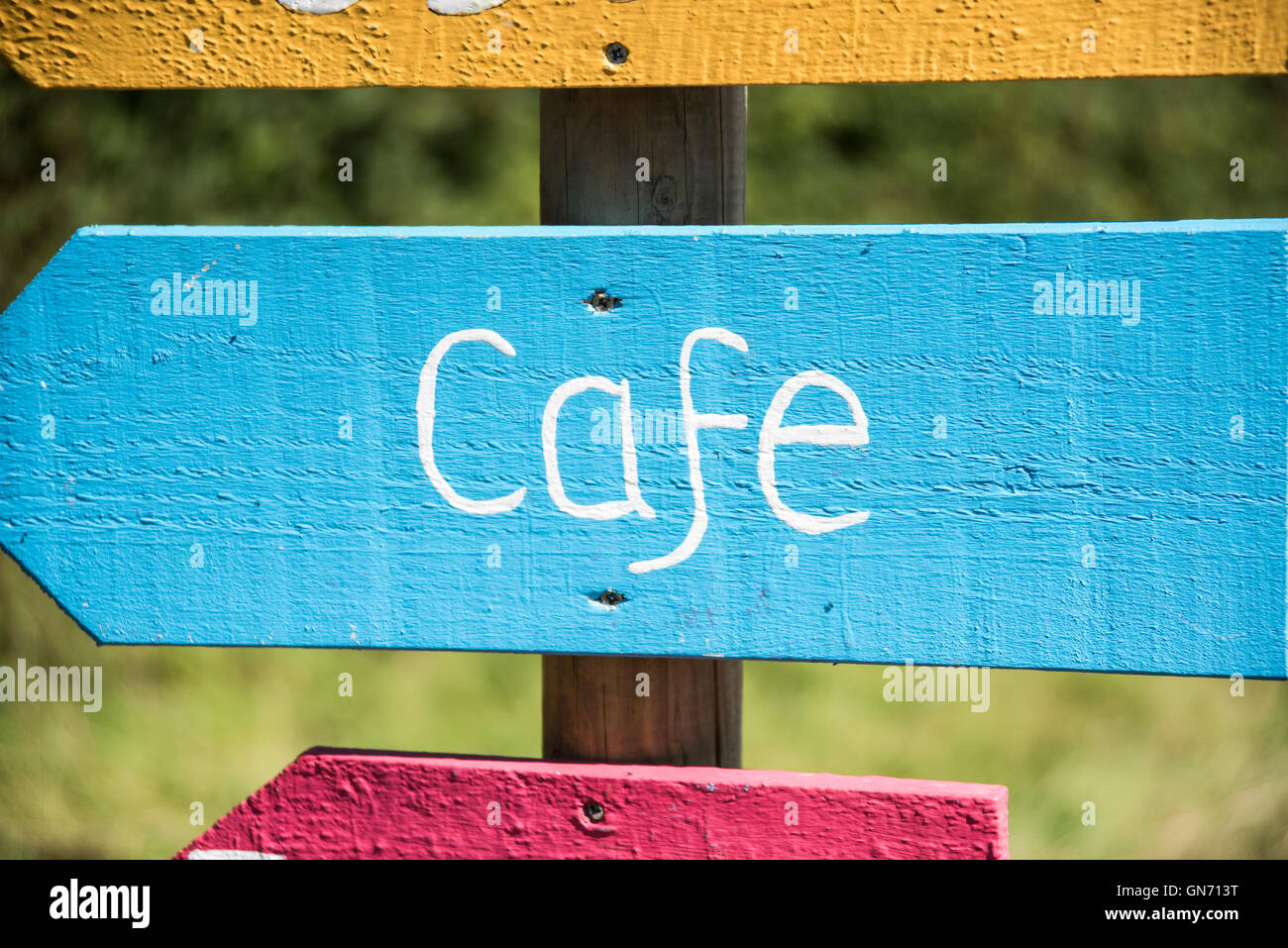 A Cafe sign Stock Photo - Alamy