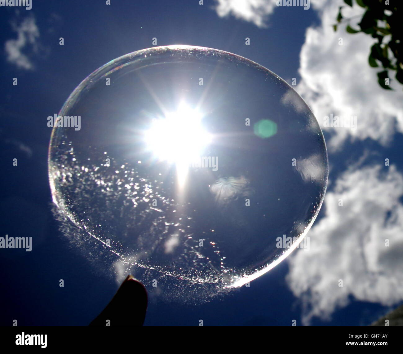 Bubble on finger hi-res stock photography and images - Alamy