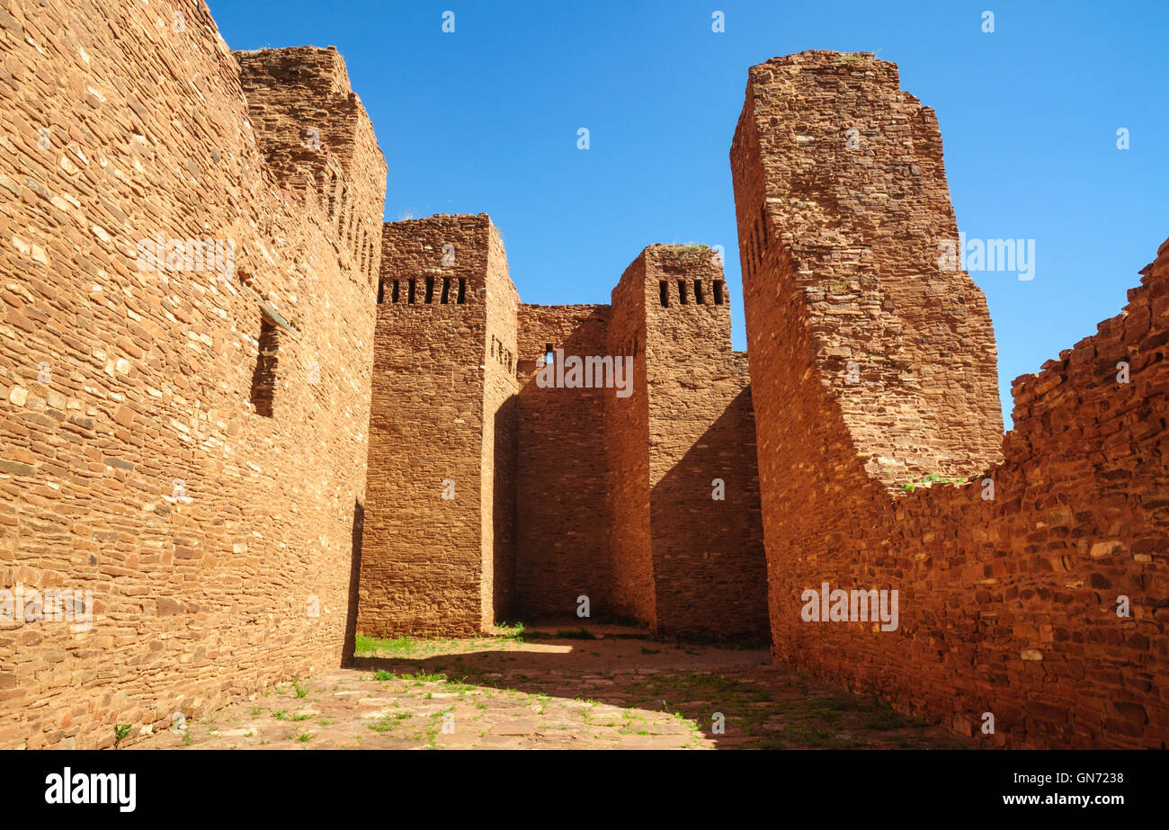 Quarai Ruins in Salinas Pueblo Missions National Monument Stock Photo ...