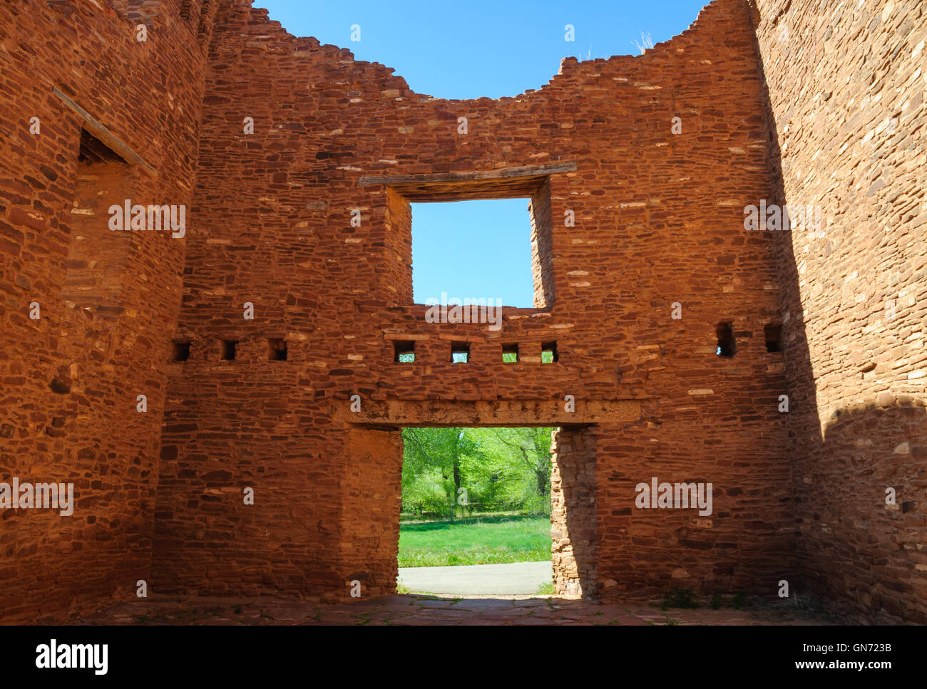 Quarai Ruins in Salinas Pueblo Missions National Monument Stock Photo ...