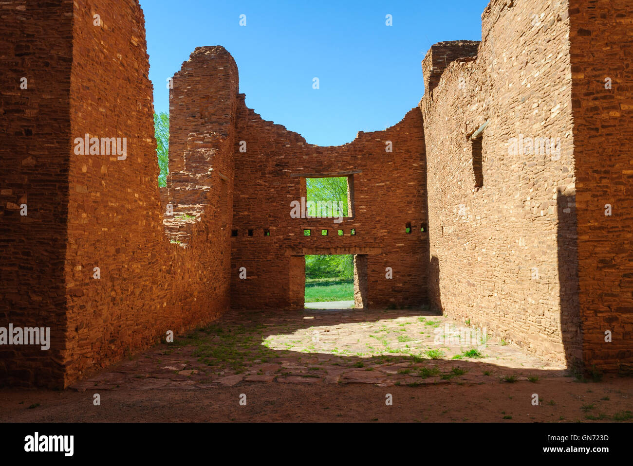 Quarai Ruins in Salinas Pueblo Missions National Monument Stock Photo ...