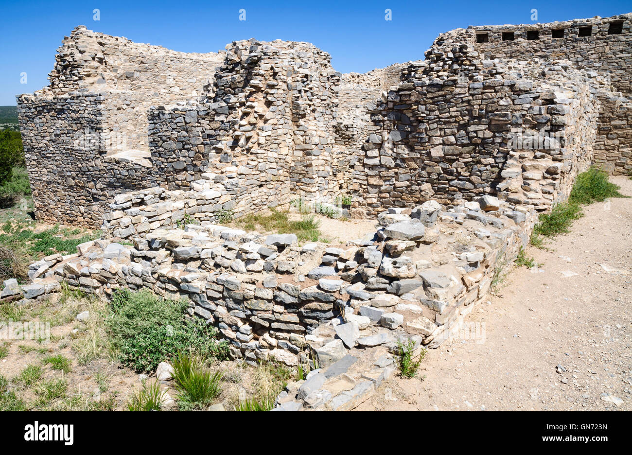 Gran Quivira Ruins at Salinas Pueblo Missions National Monument Stock ...
